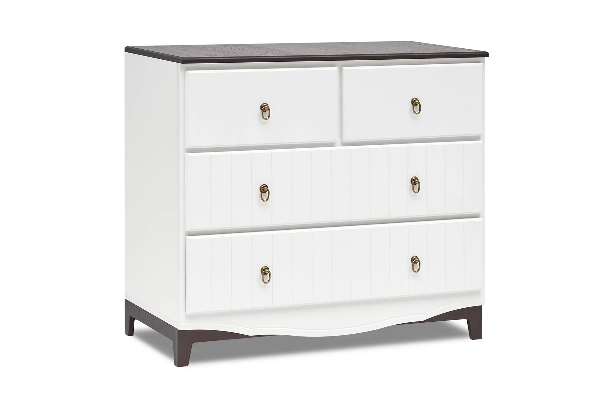 Вояж Комод Белый 900х815х450 матовый / Дуб венге. Миф, ЛДСП/МДФ