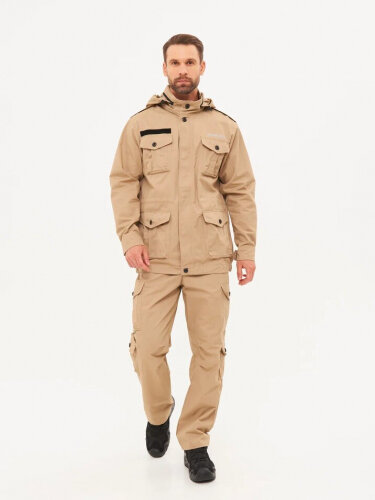 Костюм летний Huntsman Крафт ткань Cotton цвет песок, 56-58/182