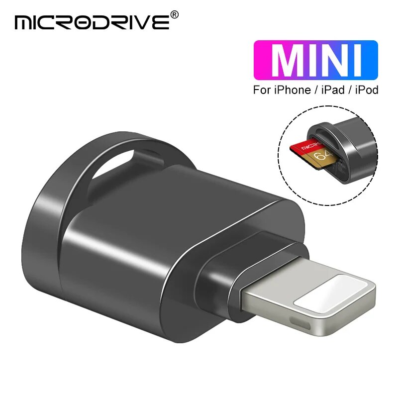 USB-считыватель карт памяти 2 в 1 Lightning Reader