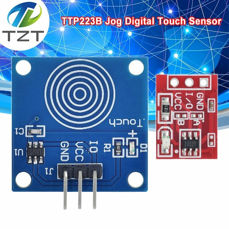 5PCS TTP223 Red сенсорный переключатель