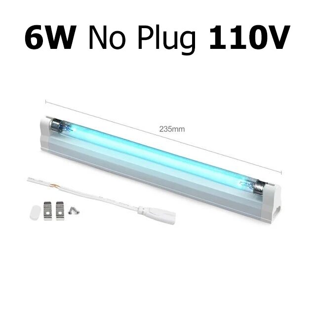 УФ-лампа 6W No Plug 110V для дезинфекции