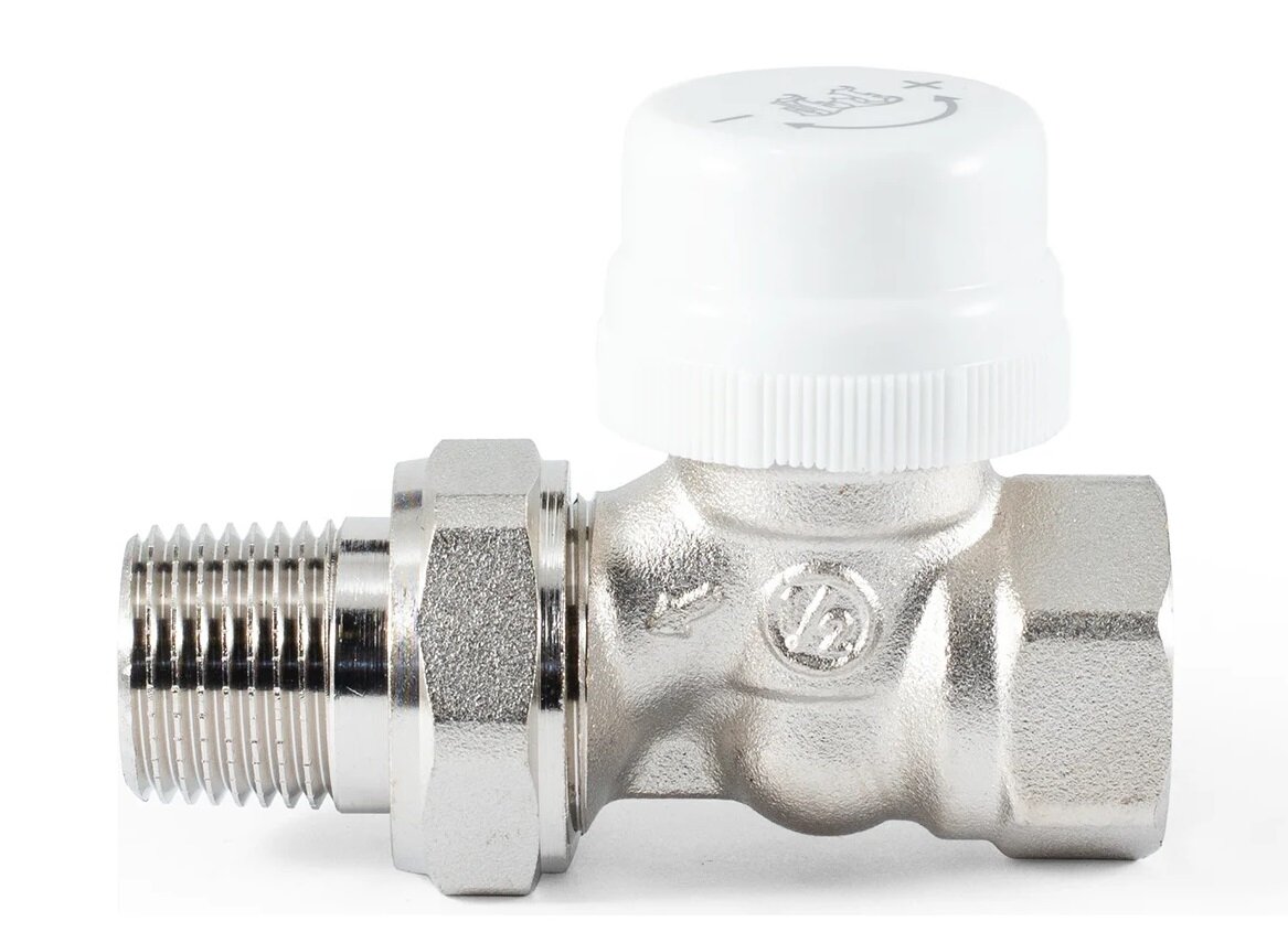 Сантех вентиль 1/2 для радиатора прямой термостатический под головку IVR или PROFACTOR PF RVT 380 ЛОТ 3 шт