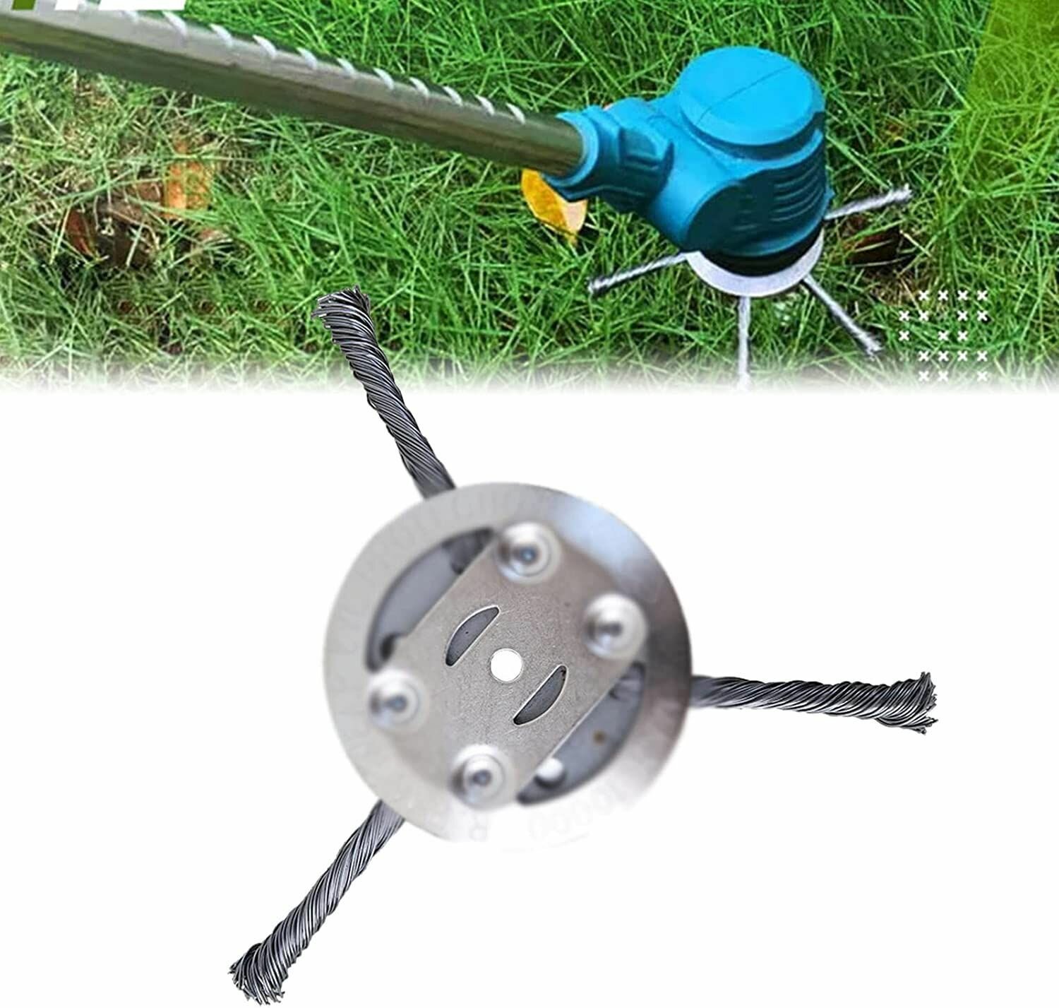 6 дюймов стальная головка триммера для травы 3-резак кусторез проволока лезвие для сорняков для сада триммерная головка для травы газонокосилка