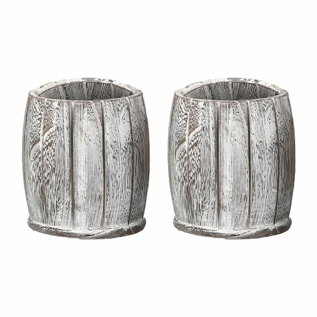 Ручка, Деревянная карандашница для офисных принадлежностей - белая, 1 набор из 2 штук