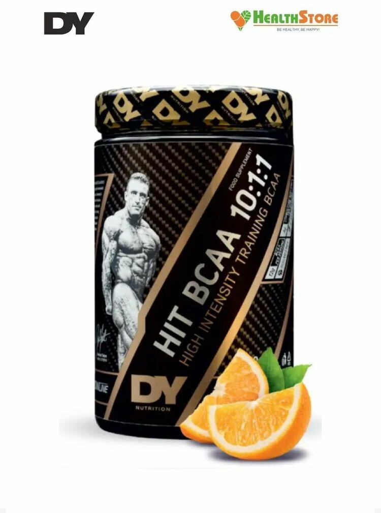 Dorian Yates Nutrition HIT BCAA 10:1:1 400г (апельсин) предтренировочные аминокислоты бцаа 10-1-1 бца цитруллин и бета аланин