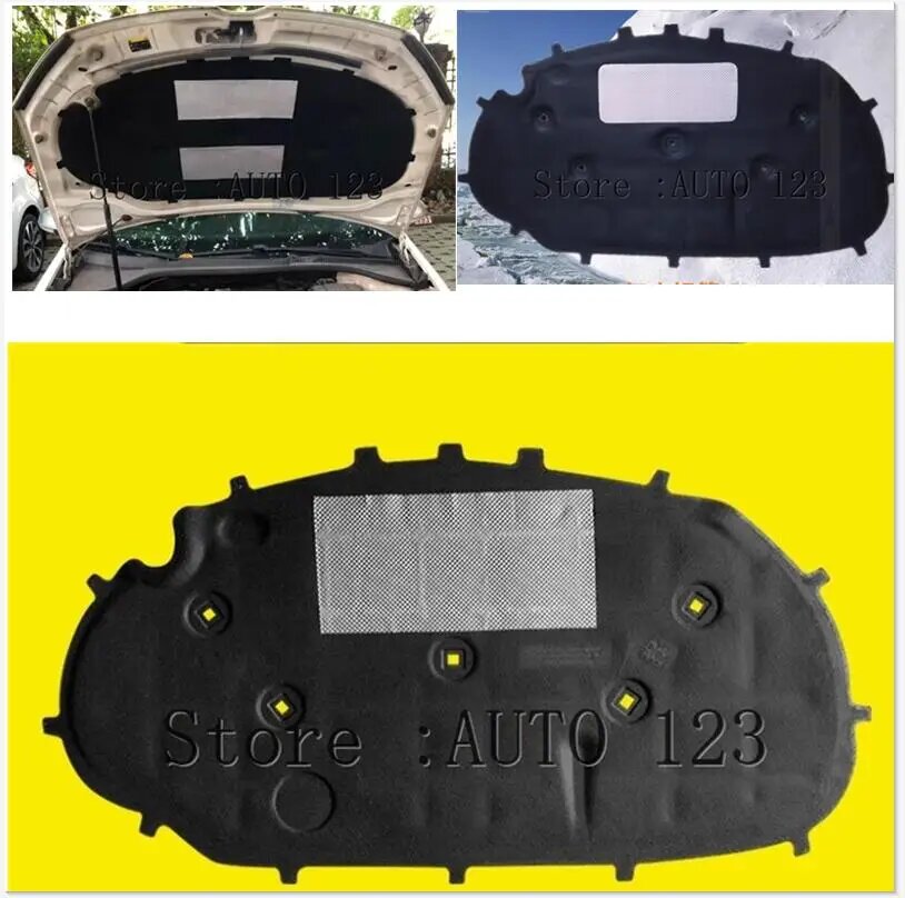 2008-2012 для VOLKSWAGEN VW Golf 6, теплоизоляция, хлопок, передний капот, брандмауэр, коврик для двигателя, шумоподавитель
