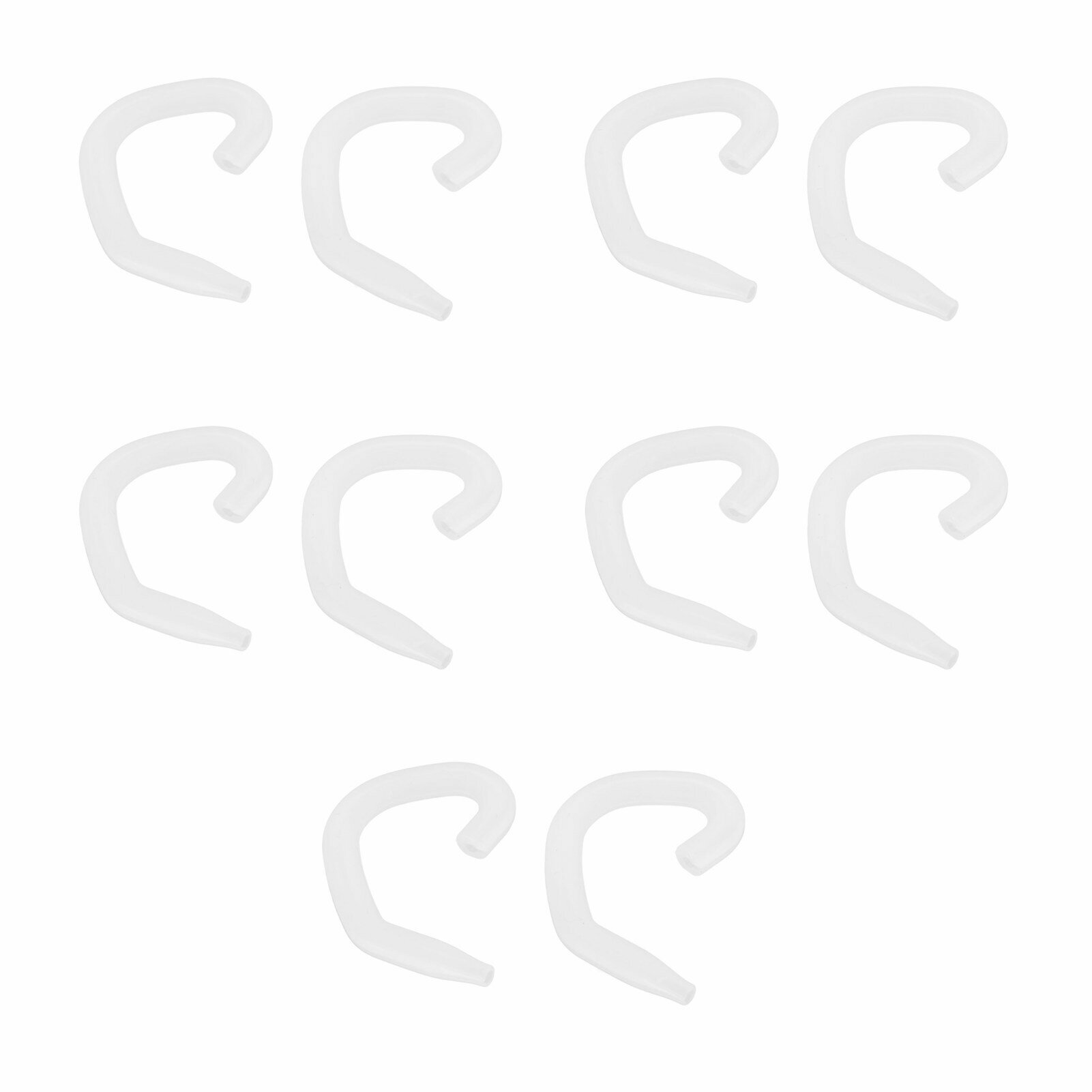 5 пар защитных масок для лица с ушными крючками, мягкие силиконовые, многоразовые, удобные, для детей и взрослых, прозрачные, белые.