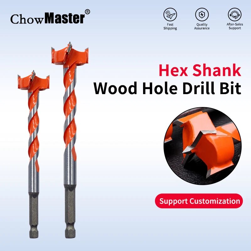 Chowmaster Сверло по дереву 15-35 мм 22x80x6.35x130