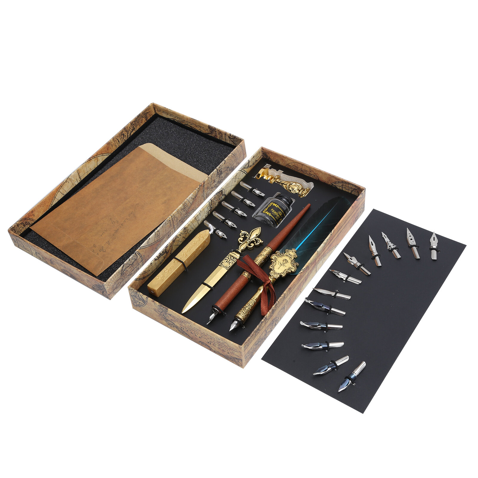 Набор пера каллиграфия написание рисования Quill Dip Kit Vintage Art Craft Collectionsp248011r Озеро Блю