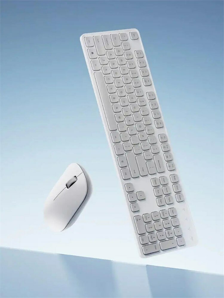 Xiaomi Беспроводная клавиатура Xiaomi Wireless keyboard and Mouse Set 3 WXJS03YM BHR07XHCN Русско-Английская раскладка Белый