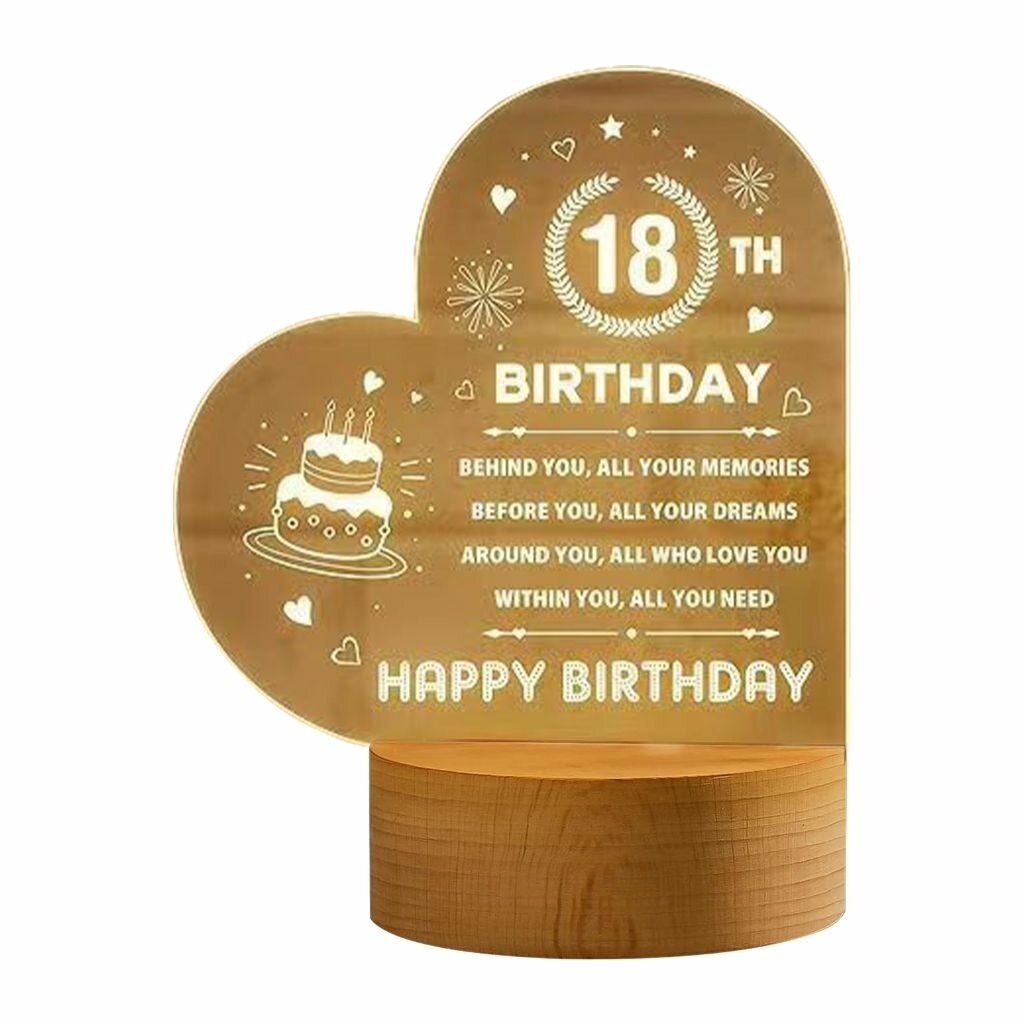 Вдохновляющий светодиодный светильник, акриловая ночная лампа с гравировкой, подарок для дочери, мамы, папы, родителей, подруги, фестиваль