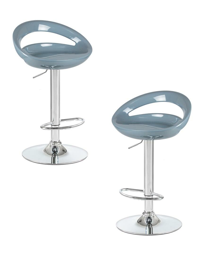 Стул барный DOBRIN Набор 2 шт Стул барный DOBRIN DISCO, серый арт. LM-1010-N_CH-M_ABS-grey