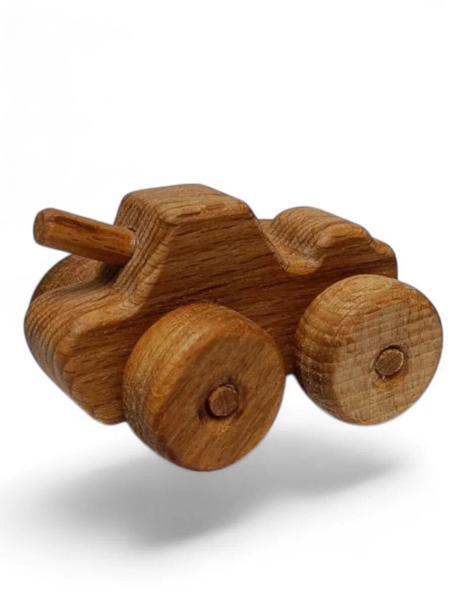 Игрушка деревянная танк, ручная работа, пропитка льняным маслом