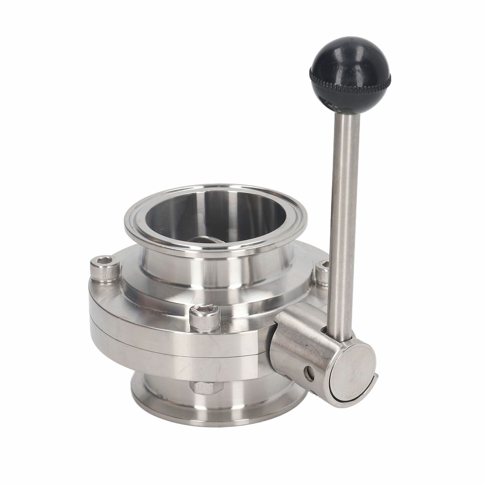 Трехстворчатый дроссельный клапан 304 с ручкой, 63мм (2.48")