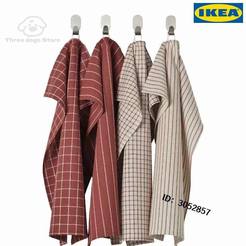 IKEA RINNIG полотенце кухонное, Разноцветный/с рисунком, 45x60 см