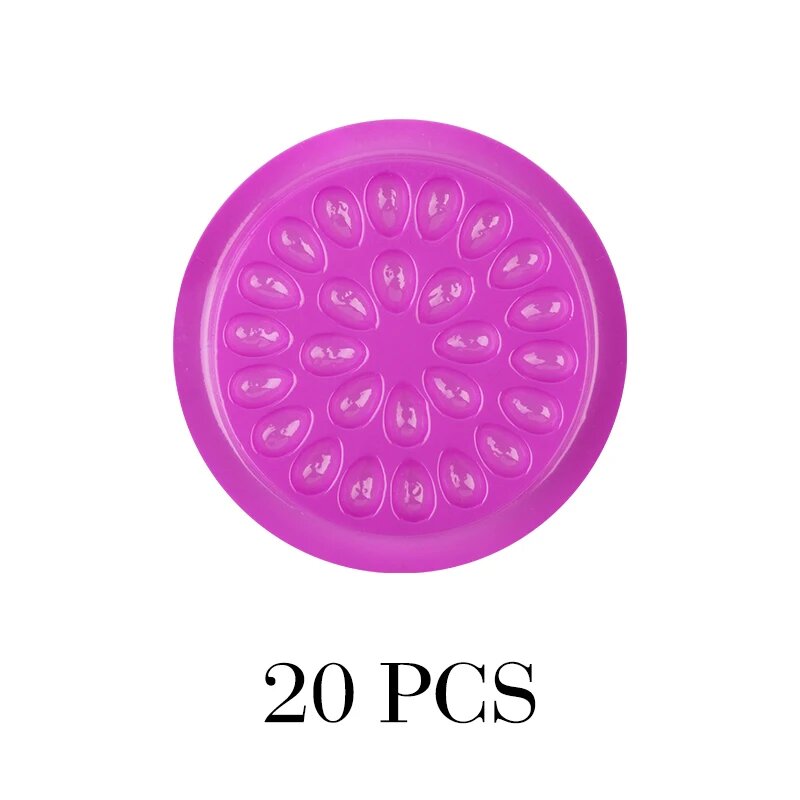 Держатель клея для ресниц Lanjinglin, 20 шт 20PCS Purple