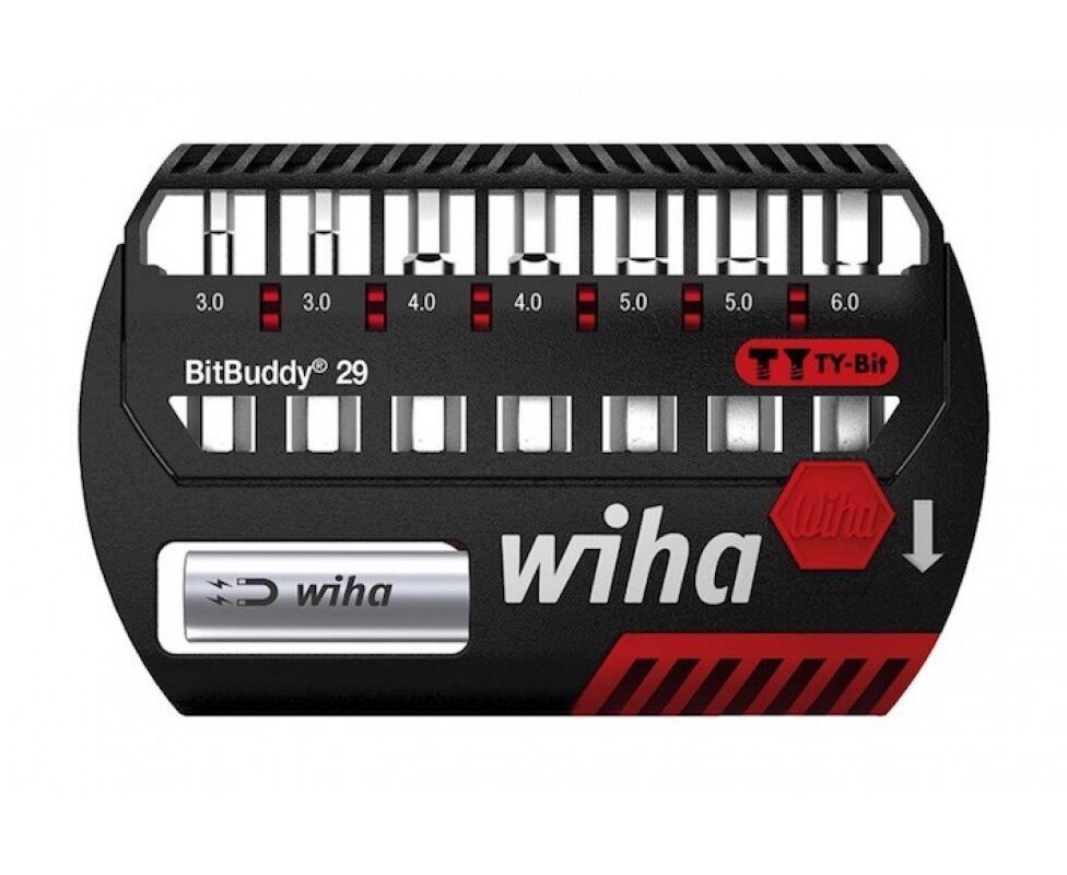 Профессиональный набор бит T-Bit BitBuddy 29 HEX, 8 предметов WIHA 42135