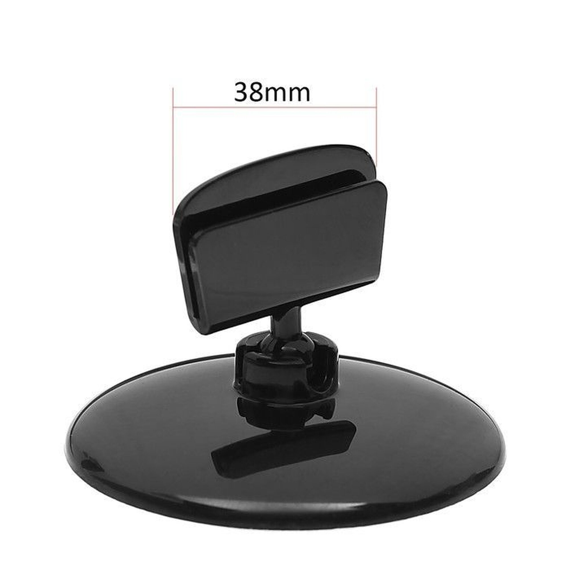 Ценникодержатель на круглой подставке, пластик, d5 см, H3,5 см, цвет чёрный