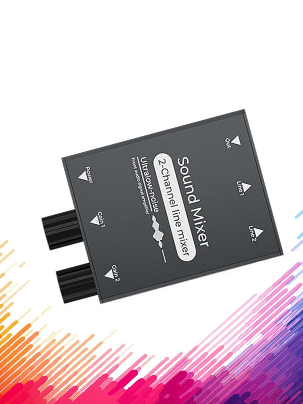 Двухканальный адаптер-переключатель звука