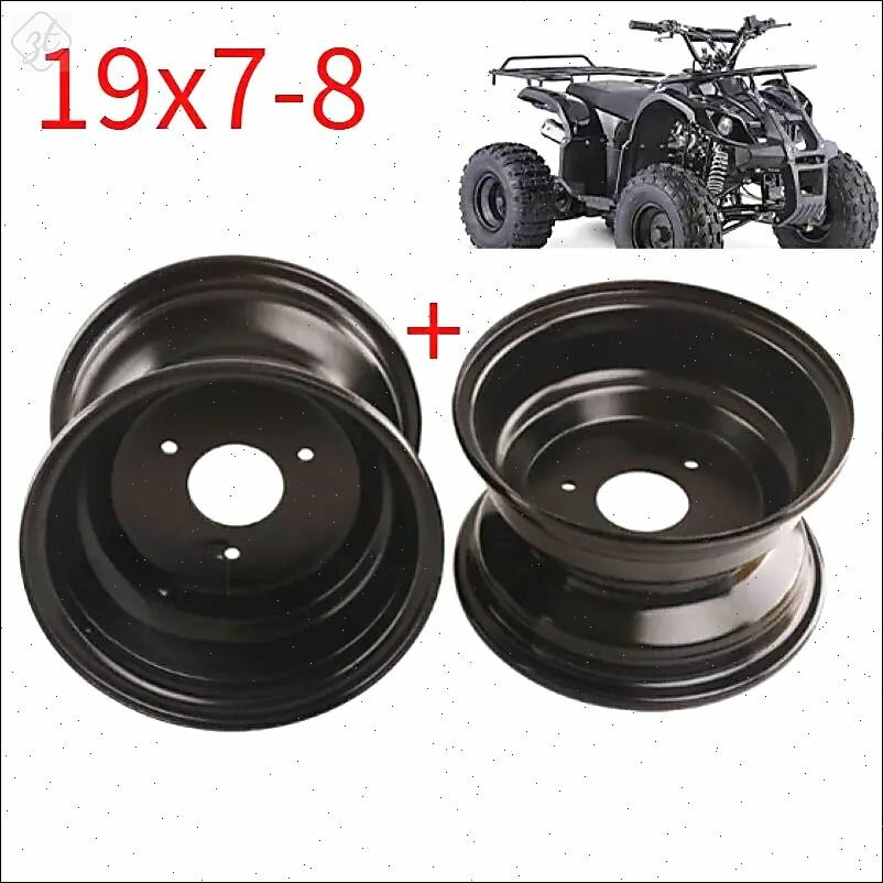 Колесные диски 19x7-8 с тремя отверстиями (одна пара), подходящие для квадроциклов, картингов и других моделей Мотошины 180/R8 F Front/Rear