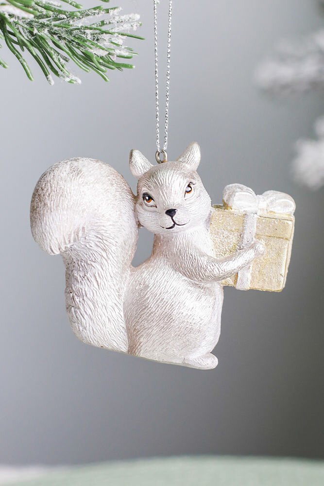 Ёлочная игрушка бельчонок бэсти, серия мультяшные герои, полистоун, 8 см, Kurts Adler D4512-1