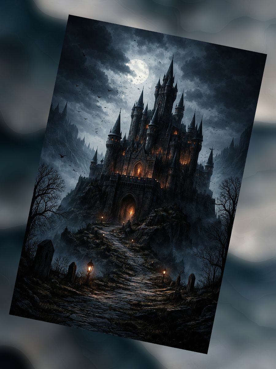 Постер "Замок", 29.7х42см, А3, глянцевый