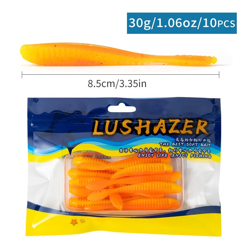 LUSHAZER мягкая приманка 10 шт, Цвет E