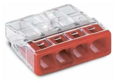 Клеммник WAGO 4 (одножильных) х 0,5-2,5 мм2 24A Cu [уп. 100шт]