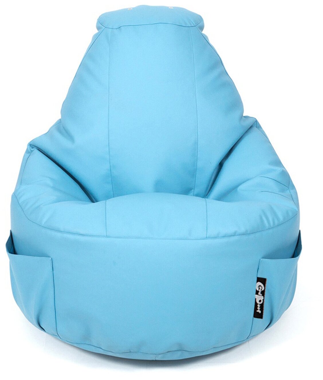 Кресло мешок банан Комфорт GoodPoof Экокожа Голубой