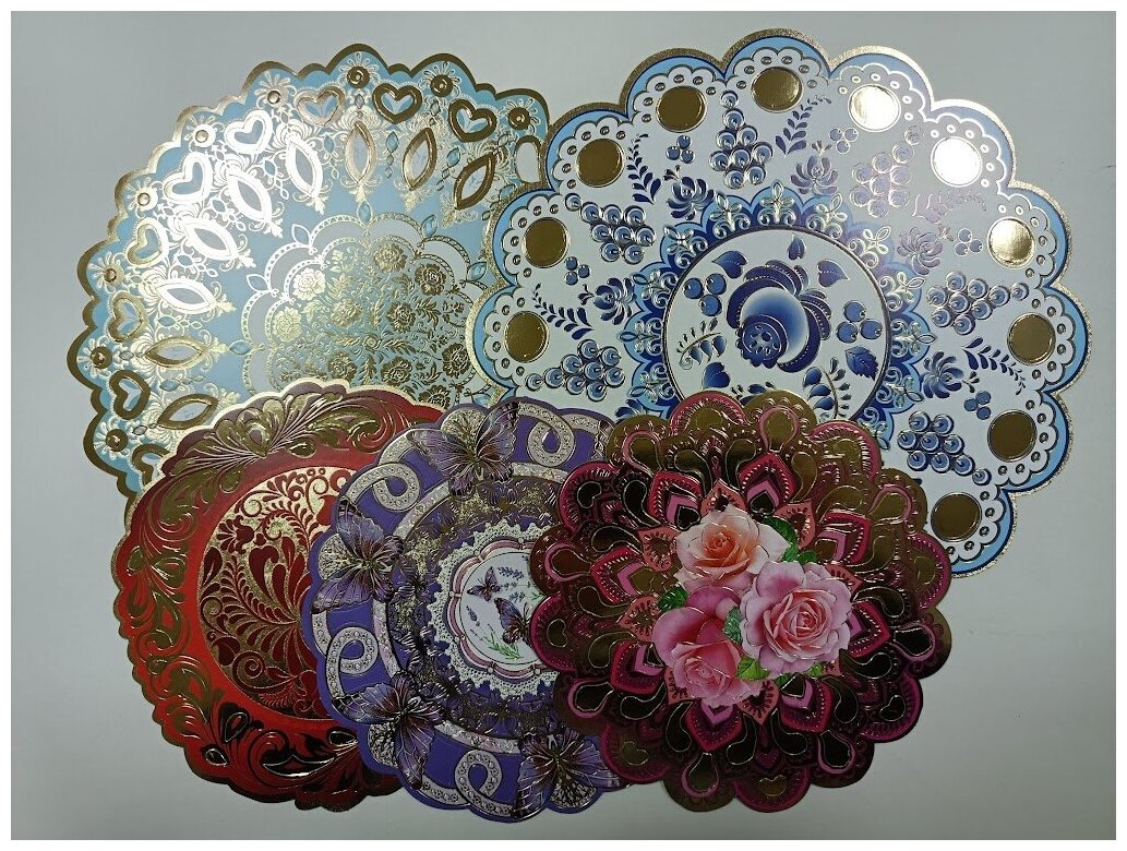 Набор дизайнерских подставок под подарок (5 шт)