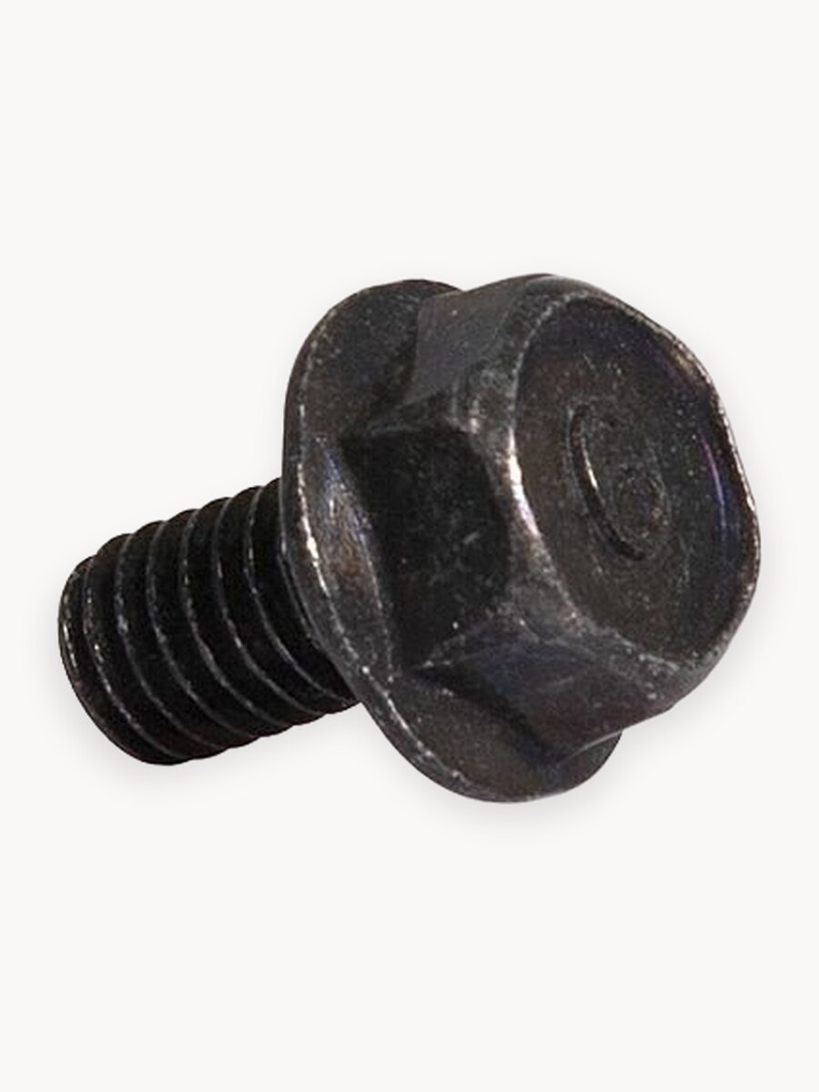 Болт автомобильный с фланцем M6 x 10 x 1 - 8.8 чёрный, 20 штук