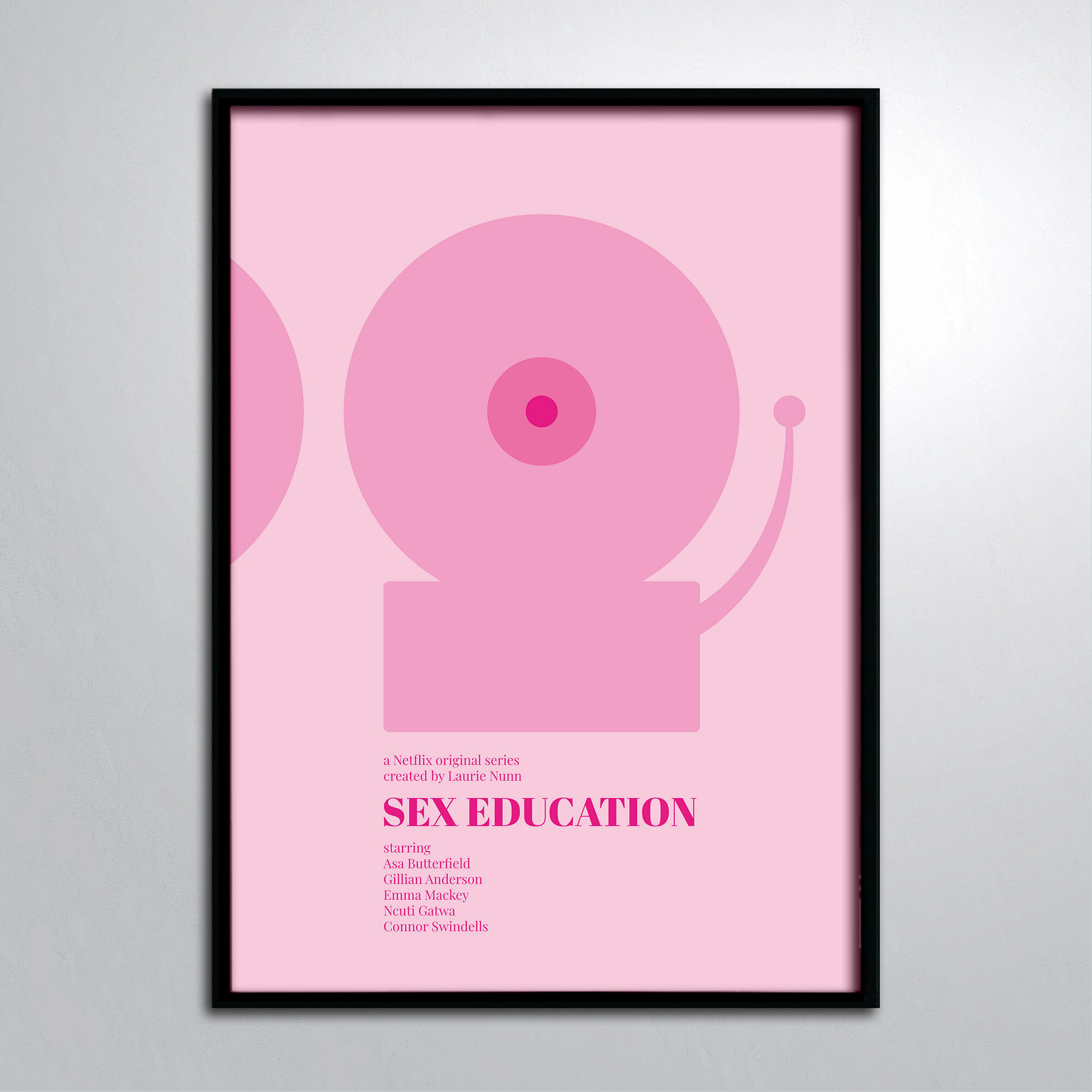 Постер без рамы/Сериал Половое просвещение Арт Пластинка Sex Education
