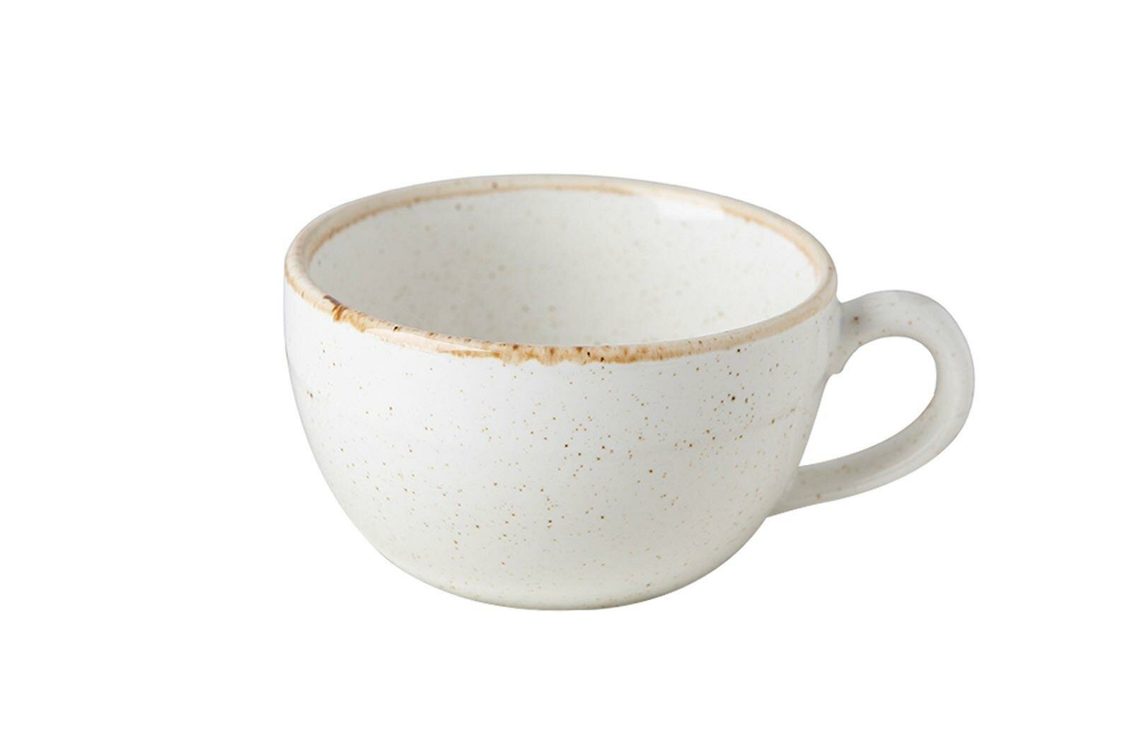 Чашка фарфоровая "Porland" 250мл бежевая