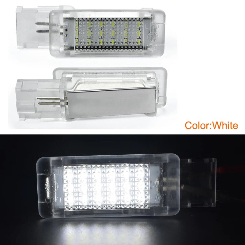 2 шт. светодиодный осветительных приборов для ног светильник багажник подсветка перчаточного ящика двери лампа для VW Passat Polo Golf Jetta Sharan Tiguan Touareg Caddy EOS Scirocco