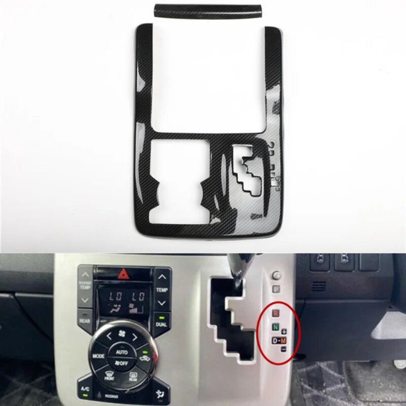 Аксессуары ZRR70 для Toyota Voxy, ноя серия 70, стильное украшение для интерьера из углеродного волокна, молдинги для центральной консоли, наклейки из АБС-пластика A