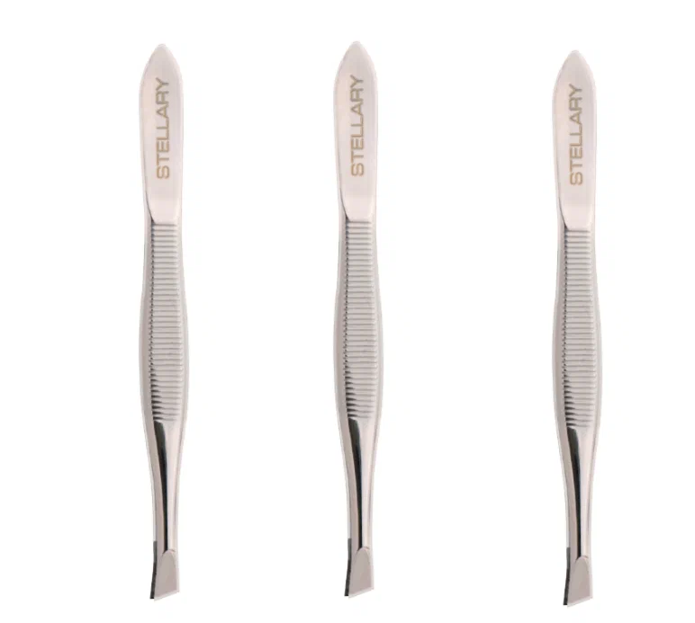 Пинцет для коррекции бровей Stellary Eyebrow tweezer 3 шт