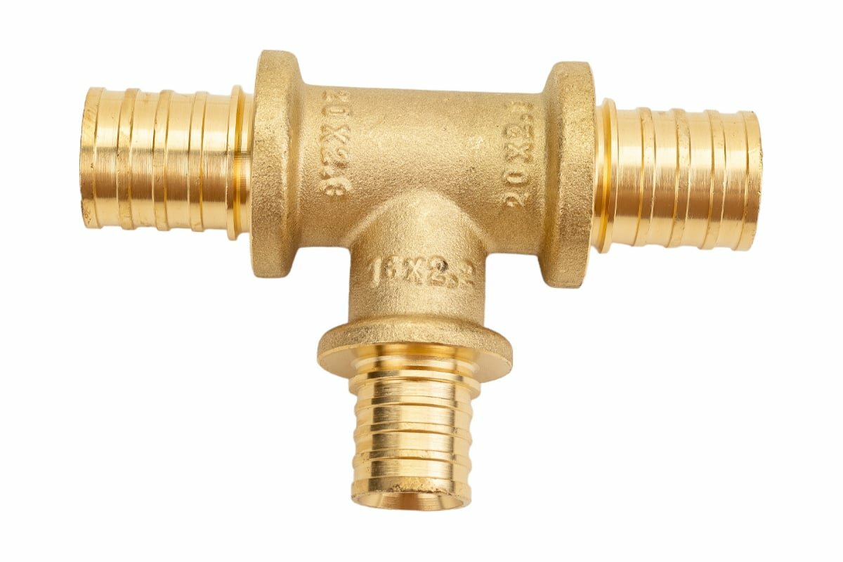 One Plus Переходной тройник 20х16х20 аксиальный RX надвижной для сшитого полиэтилена PEX