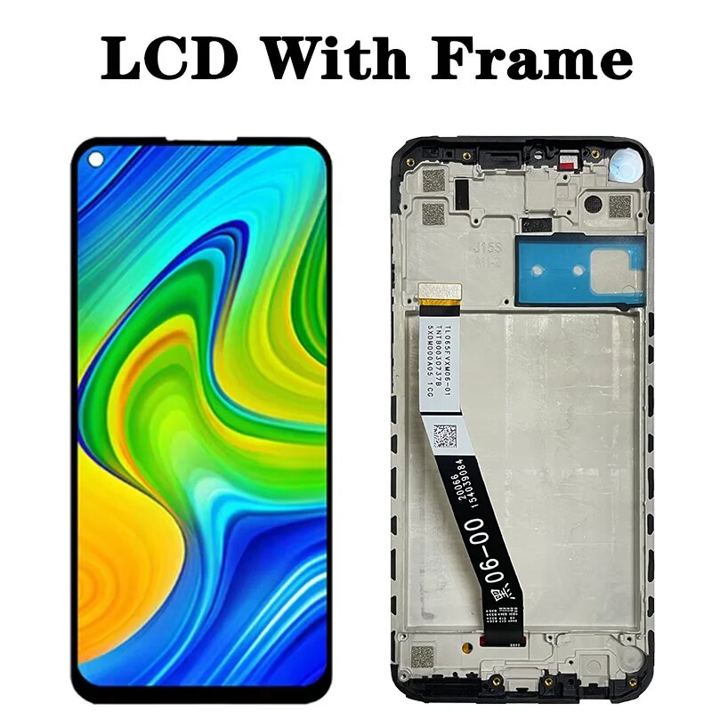 Проверенный 6,53-дюймовый ЖК-дисплей для Xiaomi Redmi Note 9 (M2003J15SG), замена Black With Frame