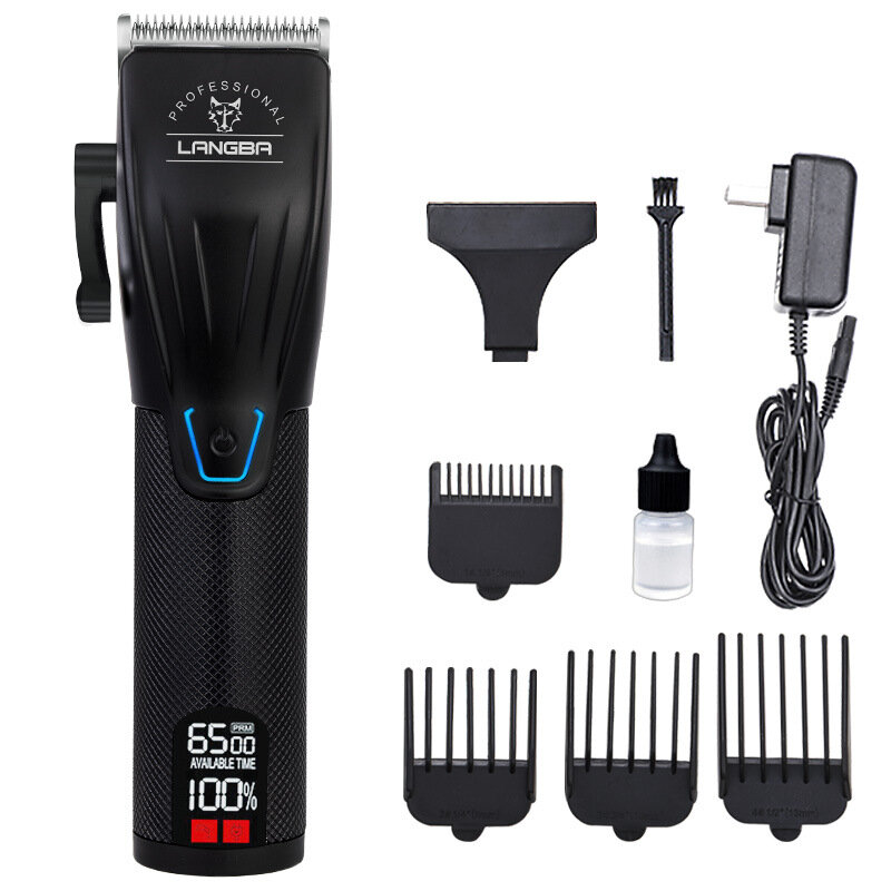 Машинка для стрижки Dog Shaver C102, ЖК-дисплей, роторный мотор, 4 насадки