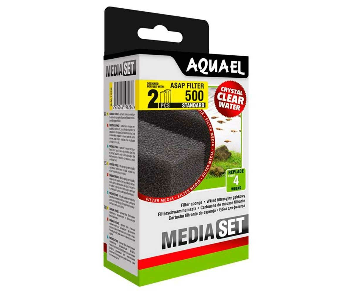 Губка для фильтра Aquael asap 500 сменная 2шт 13,5*3,5*5см 113735