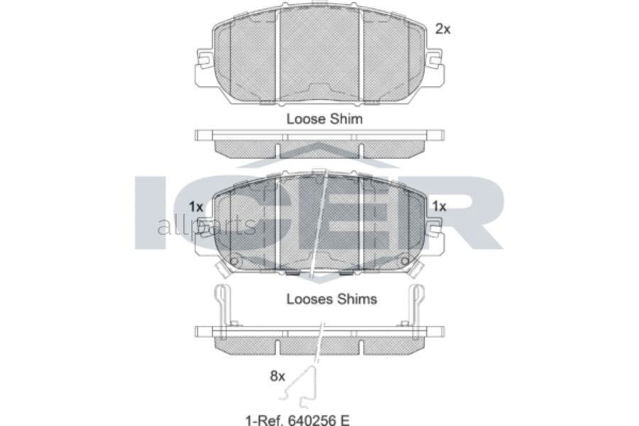 ICER 182322 Колодки том. диск. HONDA CR-V V (RW) (12/16-)