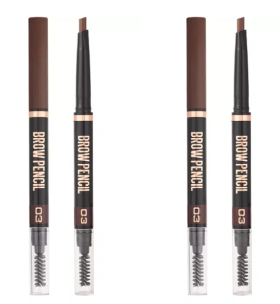 Автоматический карандаш для бровей Stellary Brow sculpting pencil, тон 3, 0.30 г, 2 шт