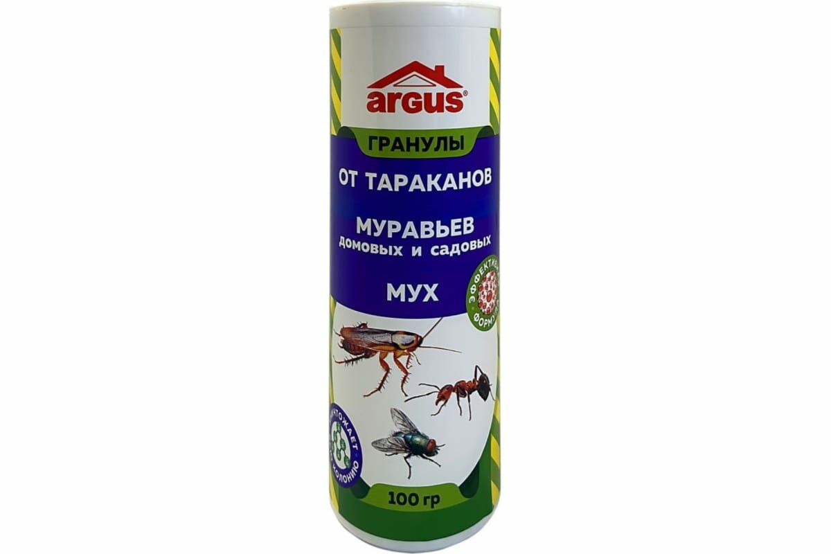 От тараканов, муравьев, мух, приманка гранулы 100гр. туба (тиаметоксам) ARGUS AR-6122