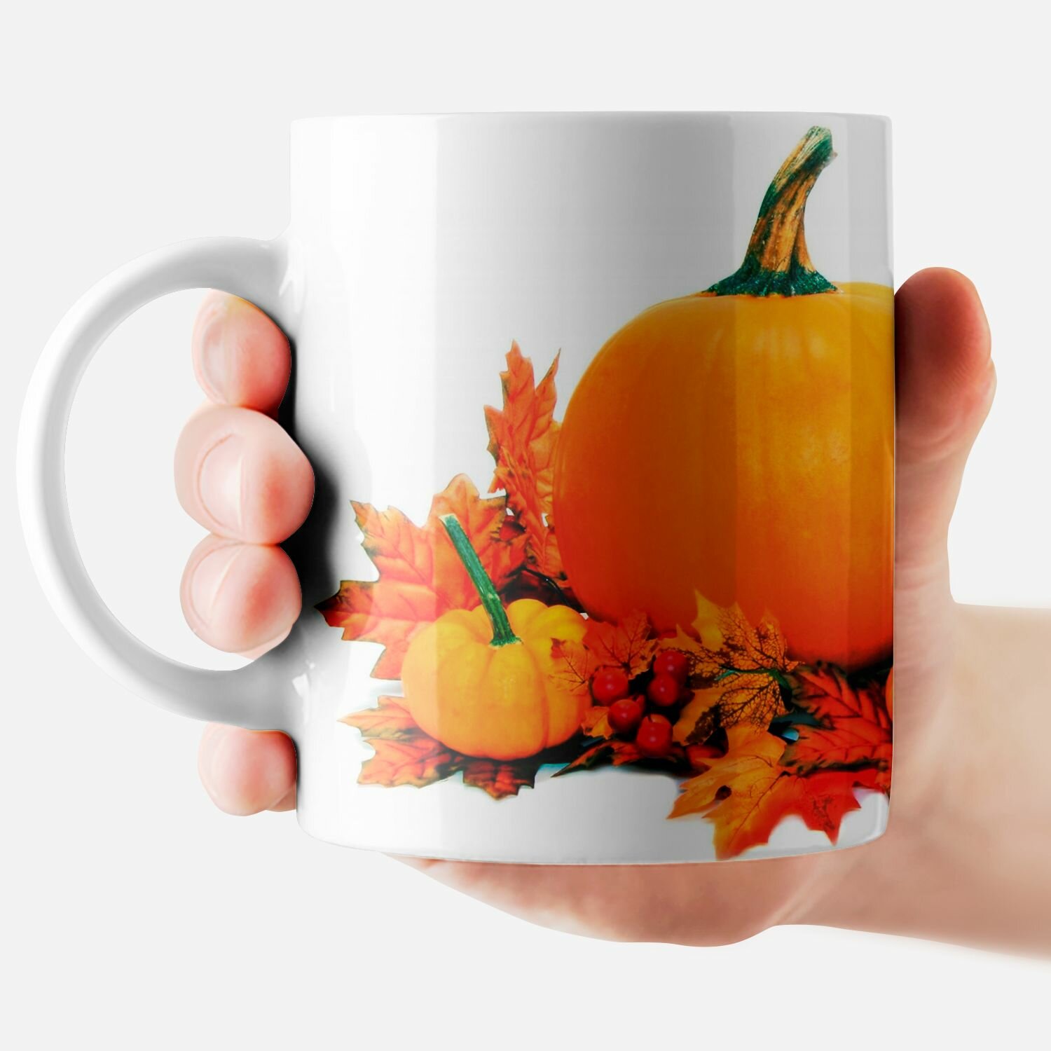 Кружка "Тыквы и осень"