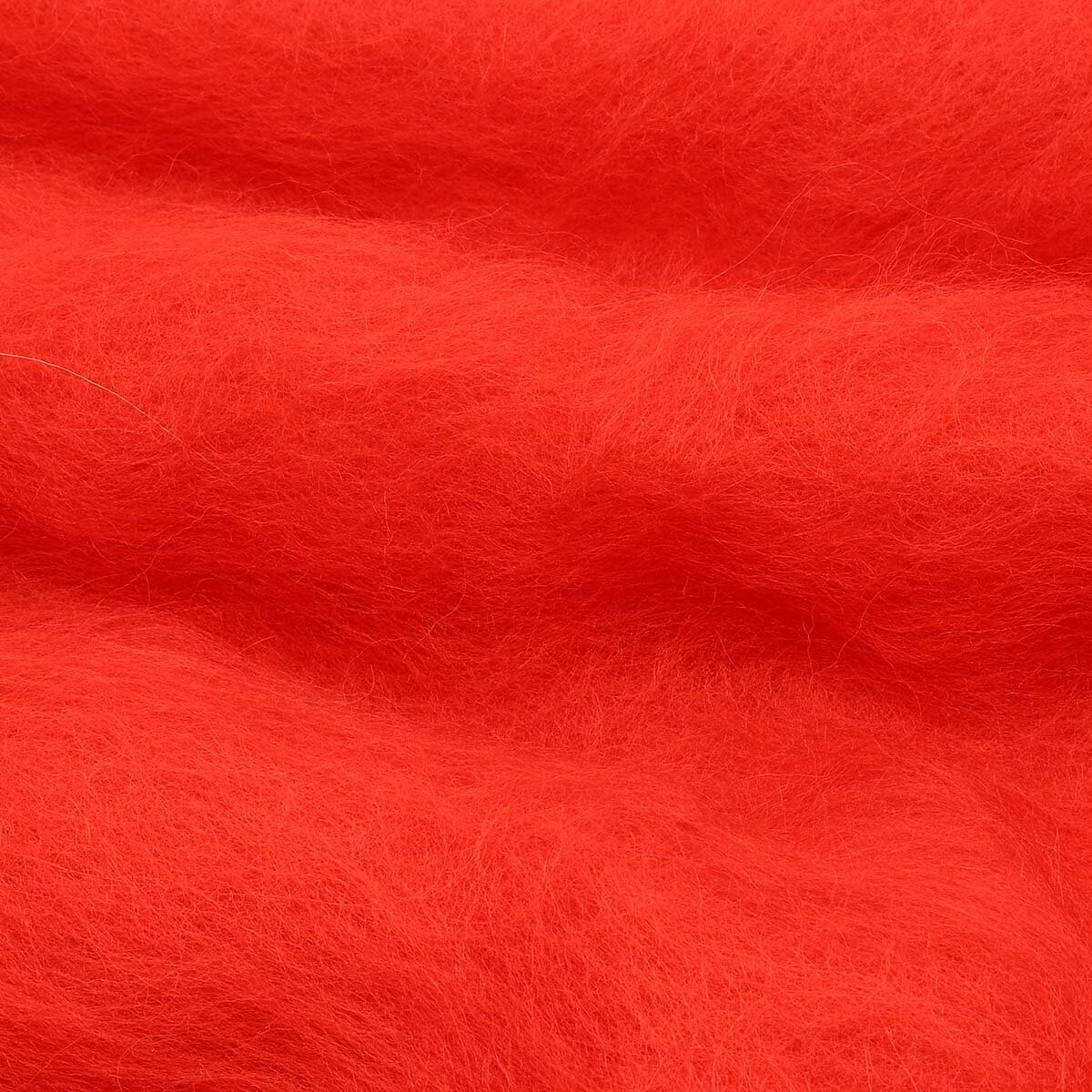 Шерсть для валяния Кардочес 100% п/тонк. шерсть, 100 гр. Камтекс (046 красный)