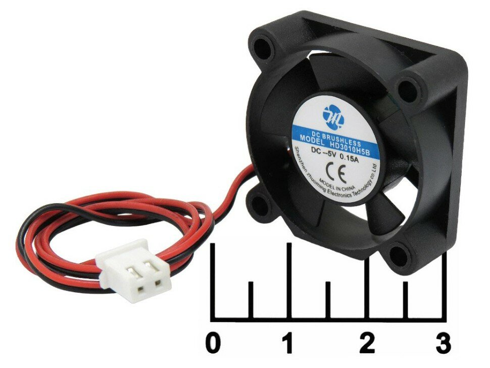 Вентилятор 5V 0.15A 30*30*10мм HD3010H5B (разъем 2pin)