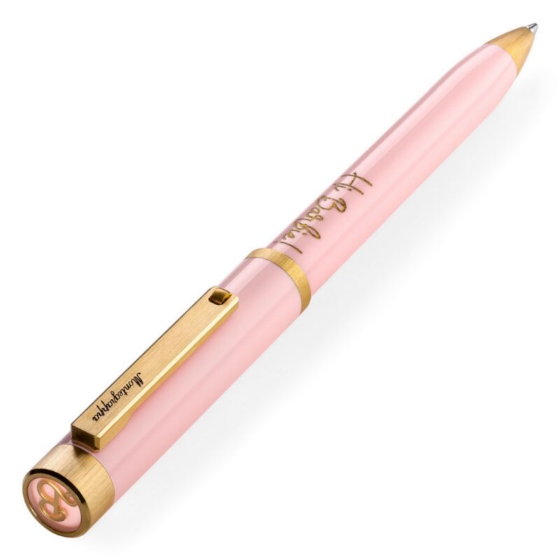 Шариковая ручка Montegrappa Barbie™️ The Movie Icon Yellow Gold IP. Артикул BARBIE-BP