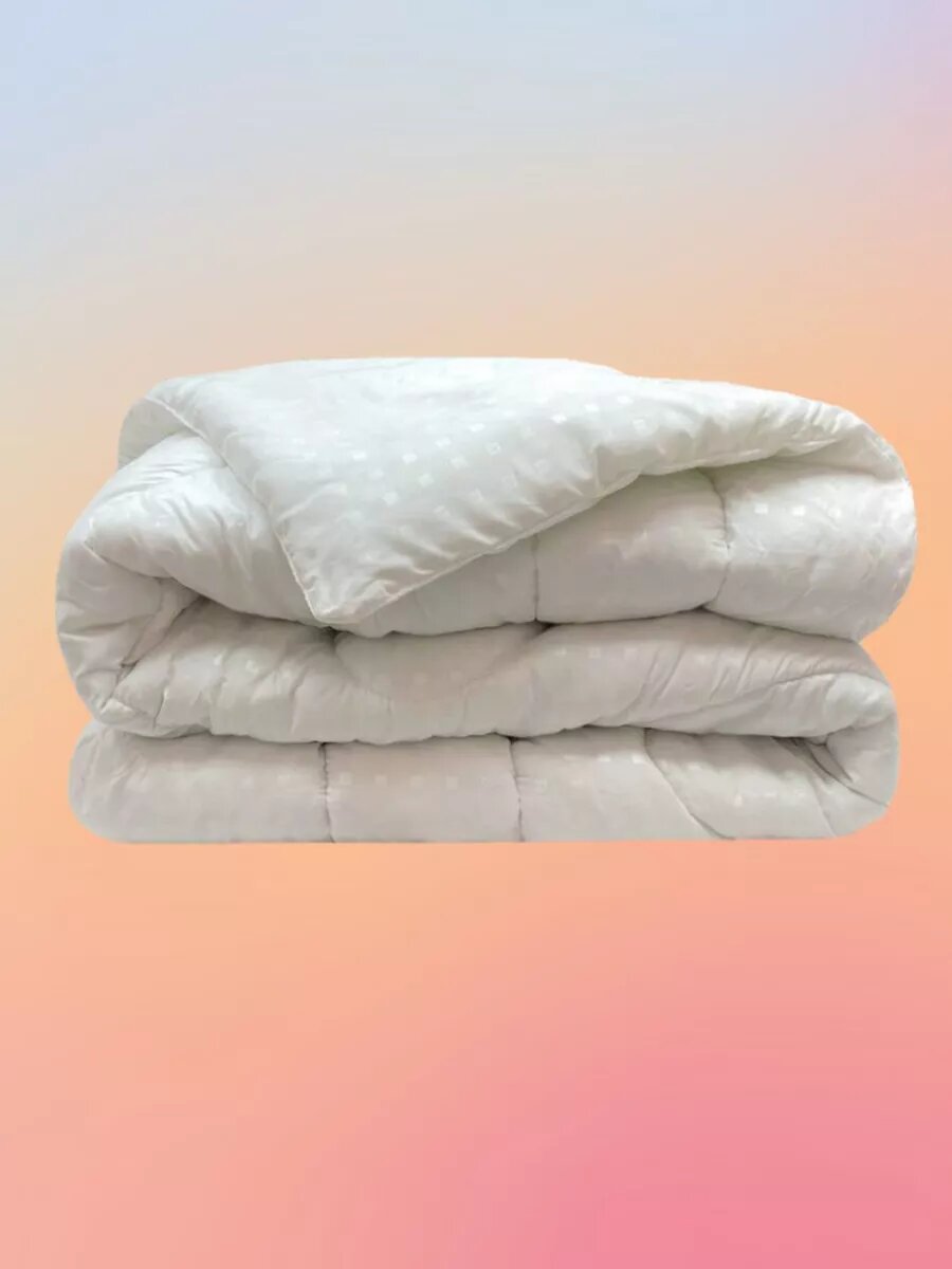 Одеяло milo's, 2-х спальное, зимнее, 172x205 см, 600г/м2, тик/полиэстр
