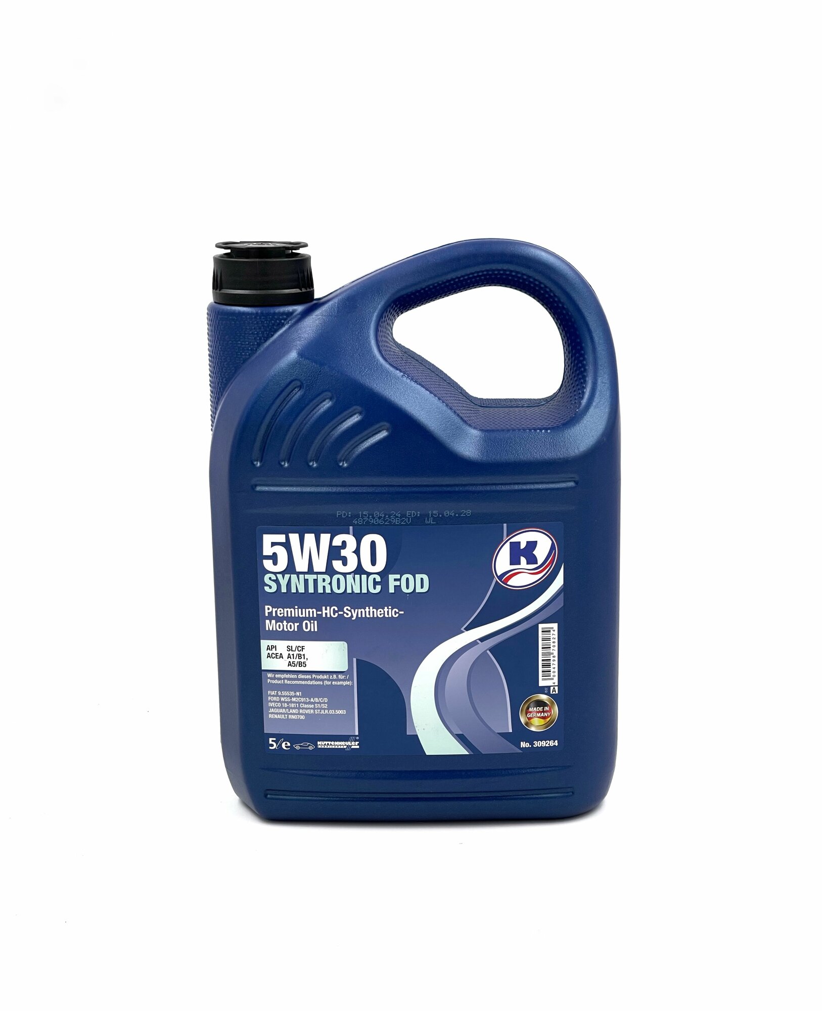 Масло моторное Kuttenkeuler Syntronic FOD 5W- 30, синтетическое 5л