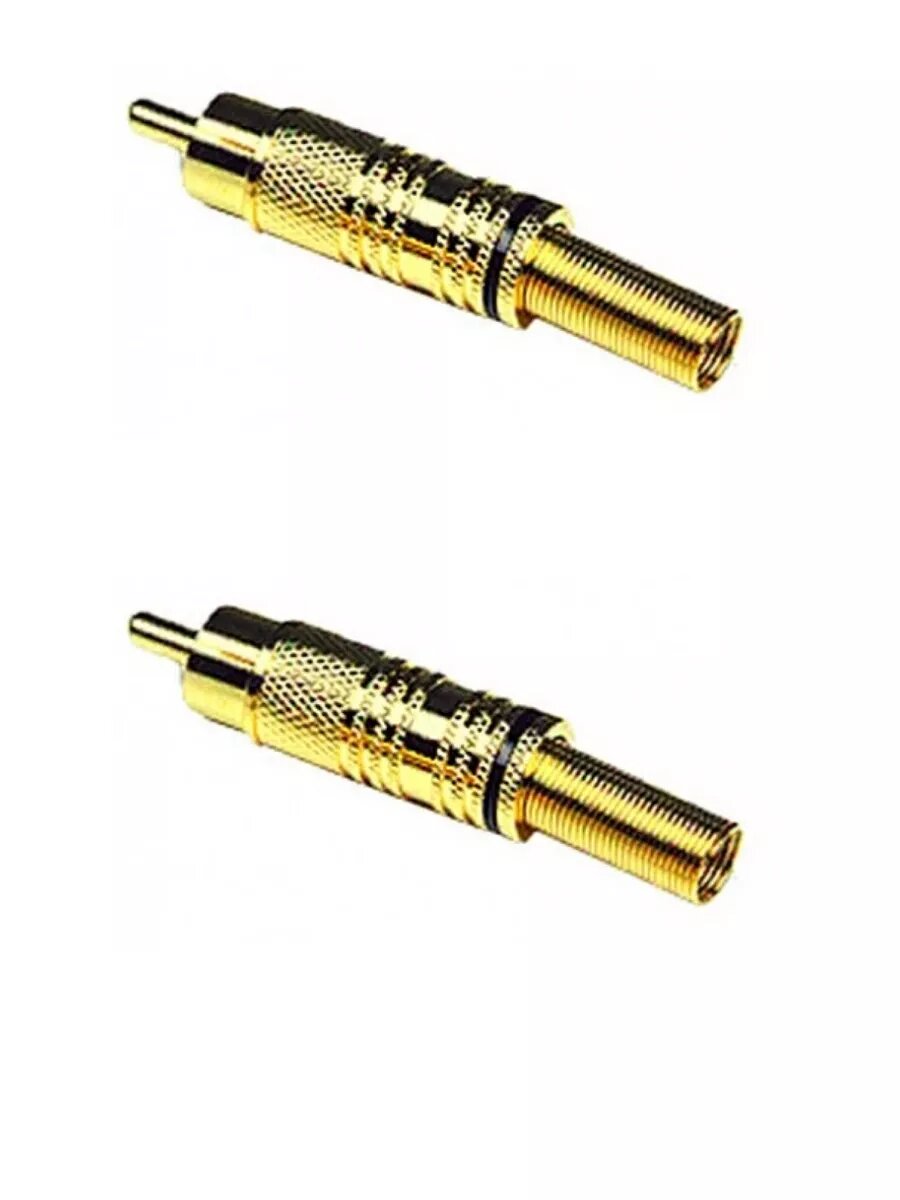Разъем тюльпан кабельный RCA 2 шт. RCA300M/G
